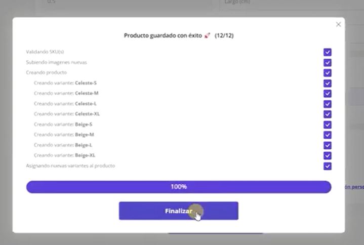 Paso a paso para crear productos variables en Avify